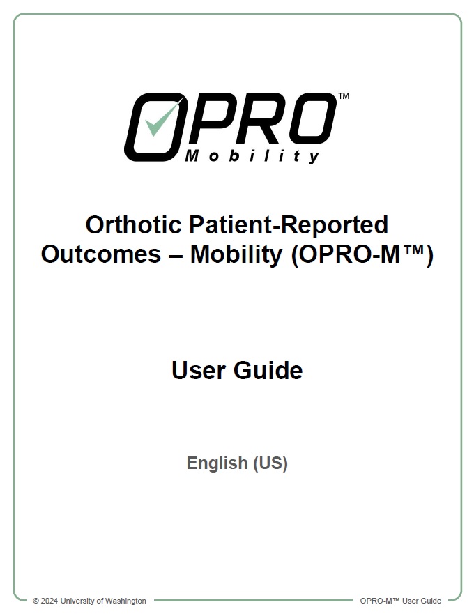 User guide – OPRO-M